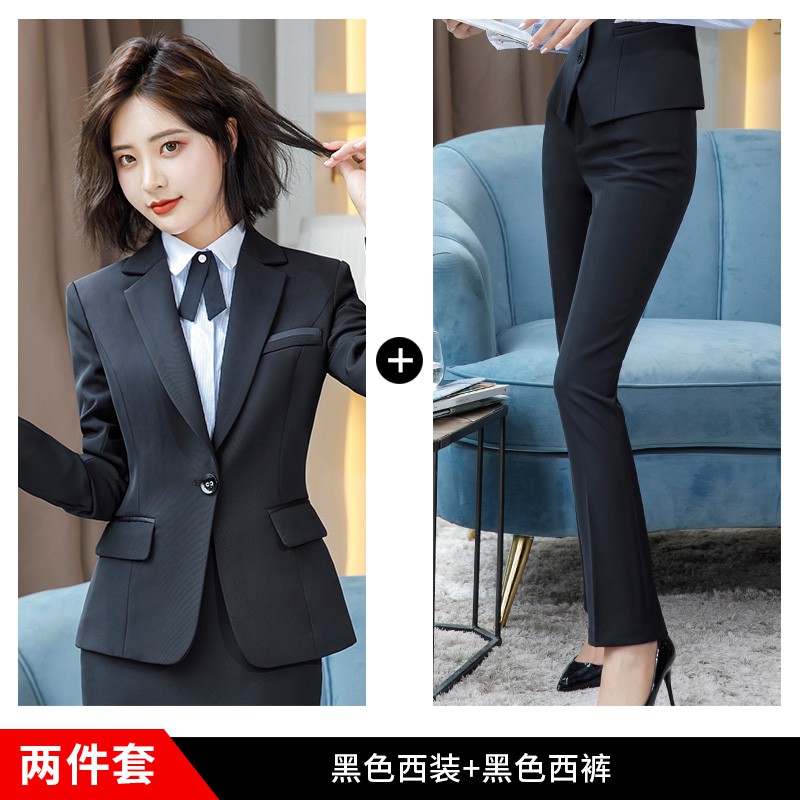 1105 Long Sleeve Temperament Slim Fit Professional Suit Women's Office ...