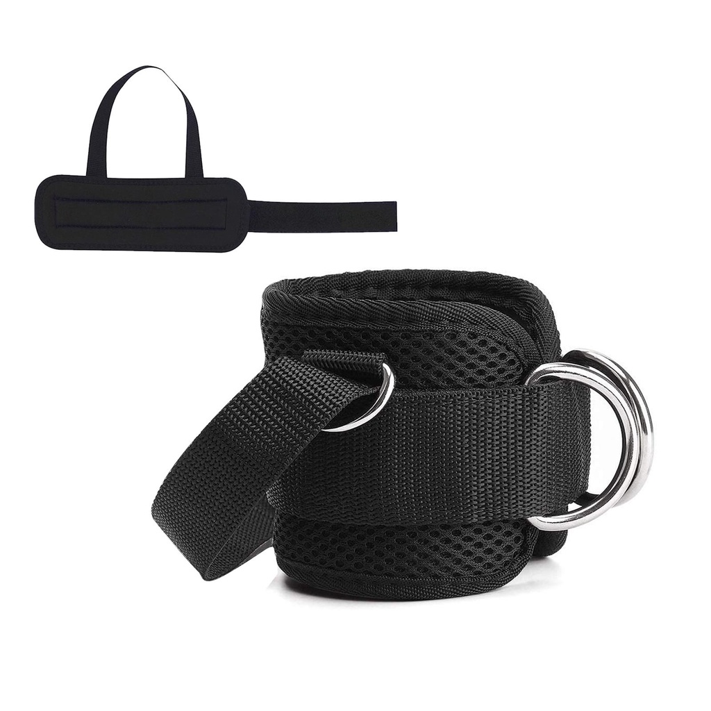 Gym Ankle Straps Double D-rings Adjustable Ankle Cuffs for Cable ...
