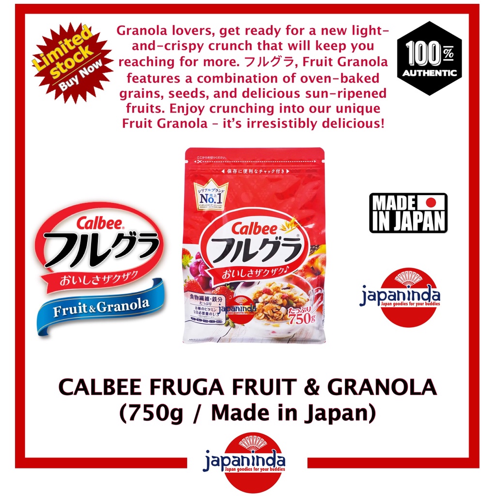 CALBEE Fruga Fruit & Granola 100% Authentic / Made in Japan | Shopee ...