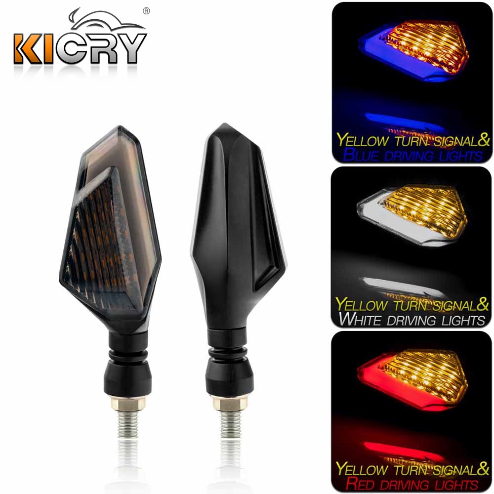 KICRY Motorcycle Signal Lamp Flasher Motorbike LED Turn Signal Lights ...
