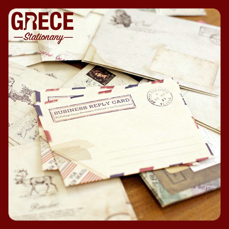 Vintage europe style envelope sets 12 pcs for gifts messages for ...