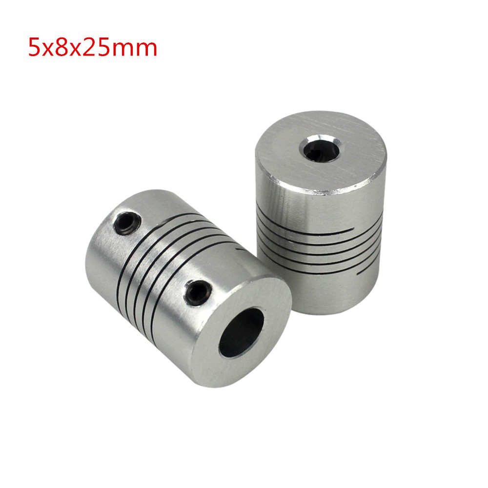 Stepper Motor Aluminum Alloy Z Axis Flexible Coupling Coupler Shaft ...