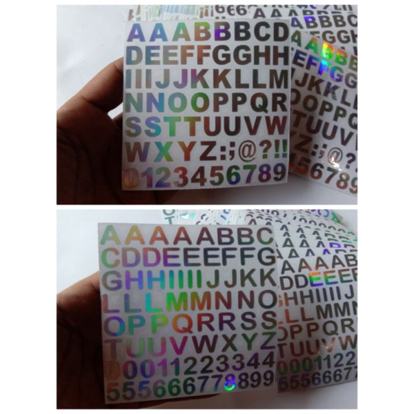 Alphabet letter cutting Sticker | Shopee Philippines