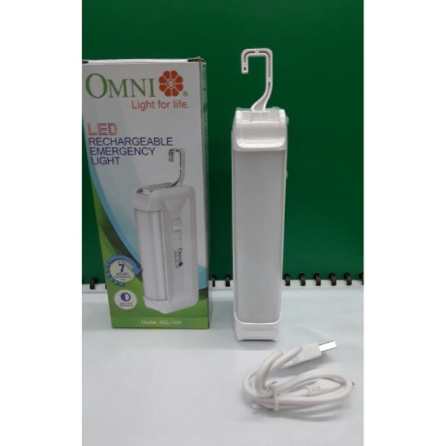 Omni led AEL 100 rechargeable and Portable emergency light | Shopee Philippines