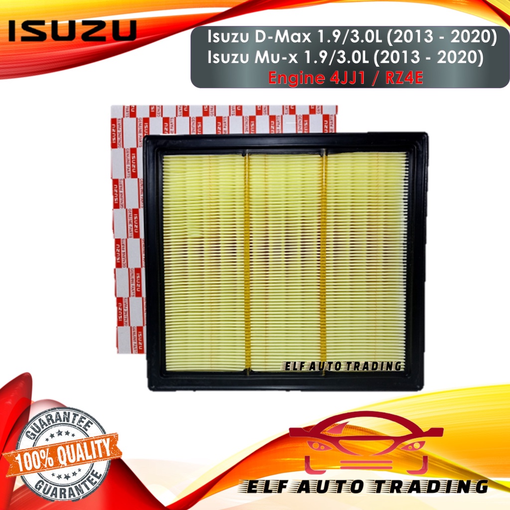 Engine Air Filter for Isuzu D-Max/Mu-x 1.9L / 3.0L - 4JJ1 / RZ4E (2013 ...