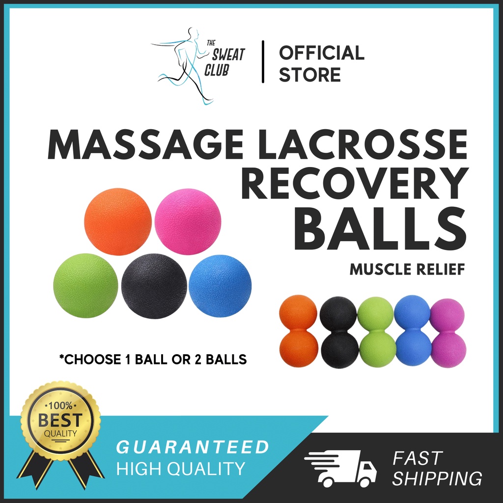 HARD Massage Recovery Ball Lacrosse Ball Deep Tissue Myofascial Release ...