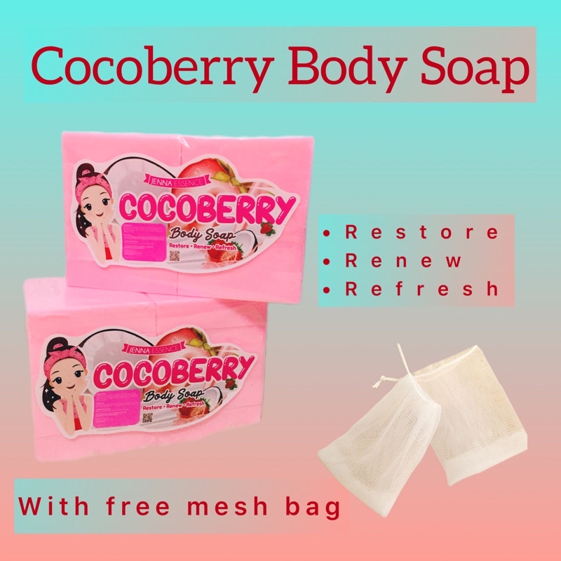 COCOBERRY BODY SOAP By JENNA ESSENCE 1 kilo (10bars) | Shopee Philippines