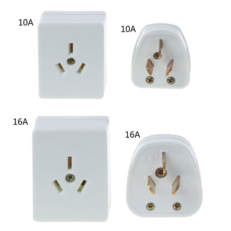 HL 3 Pin Wall Panel Electrical Outlet Adapter Surge Protector 3-Prong ...