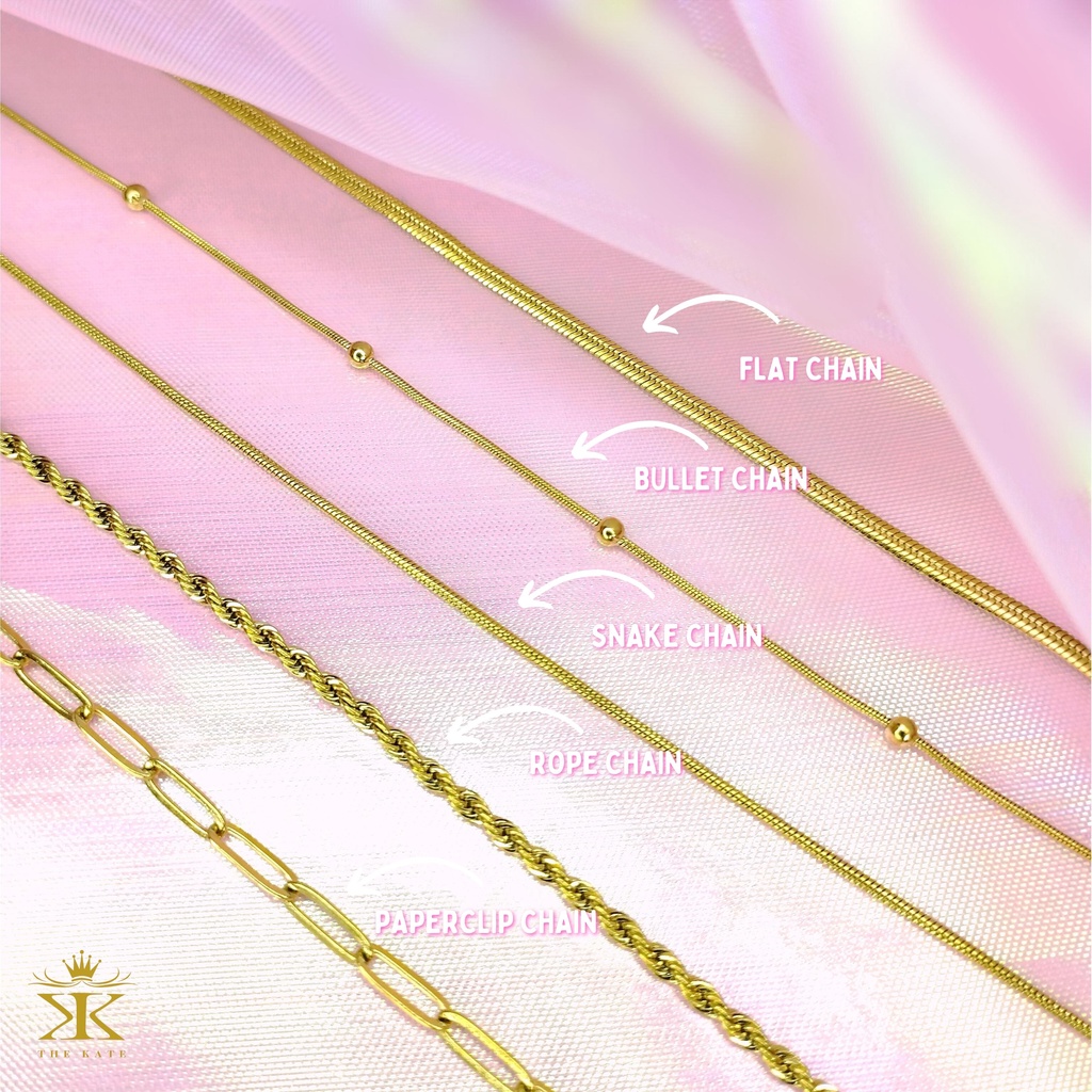 THE KATE PH | Basic Collection Necklaces (Classic Chains) | Shopee Philippines