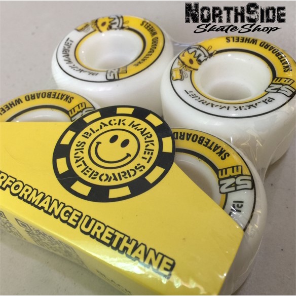 Black Market Conical Wheels - Skateboard Wheels "Smiley" | Shopee ...