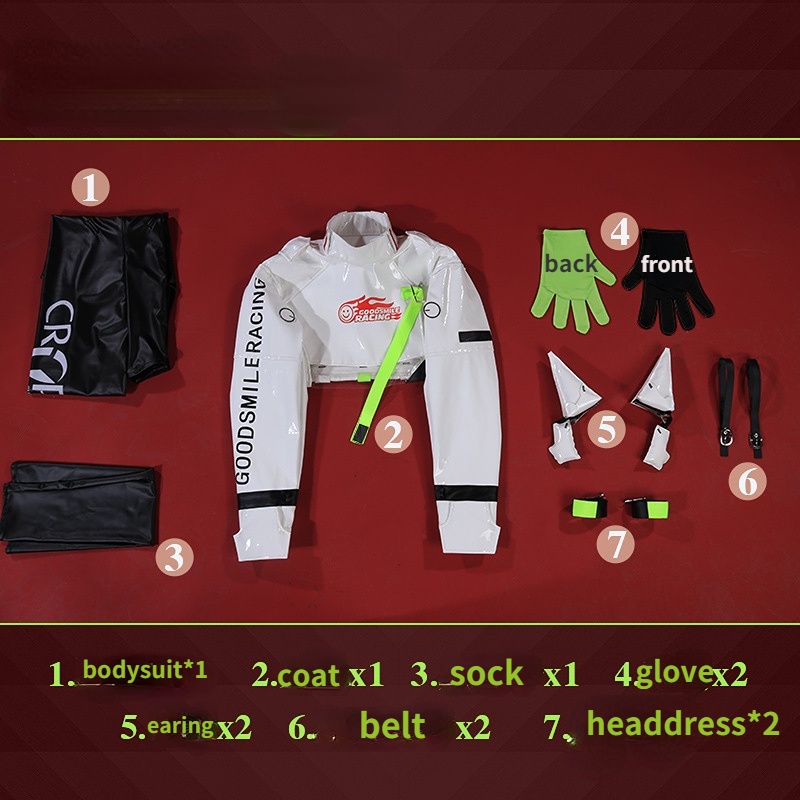 Anime Racing Miku Cosplay Costumes Racing Suit Jumpsuits Uniform ...