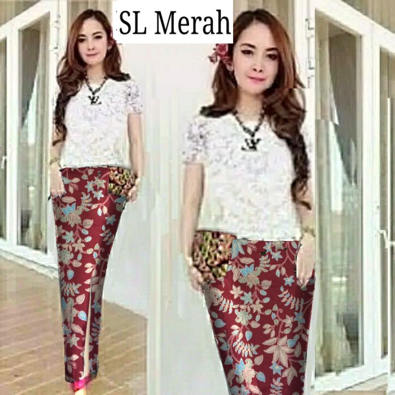 PUTIH White Clothes set/batik Skirt set/Teenage Women's Clothes set/ABG ...