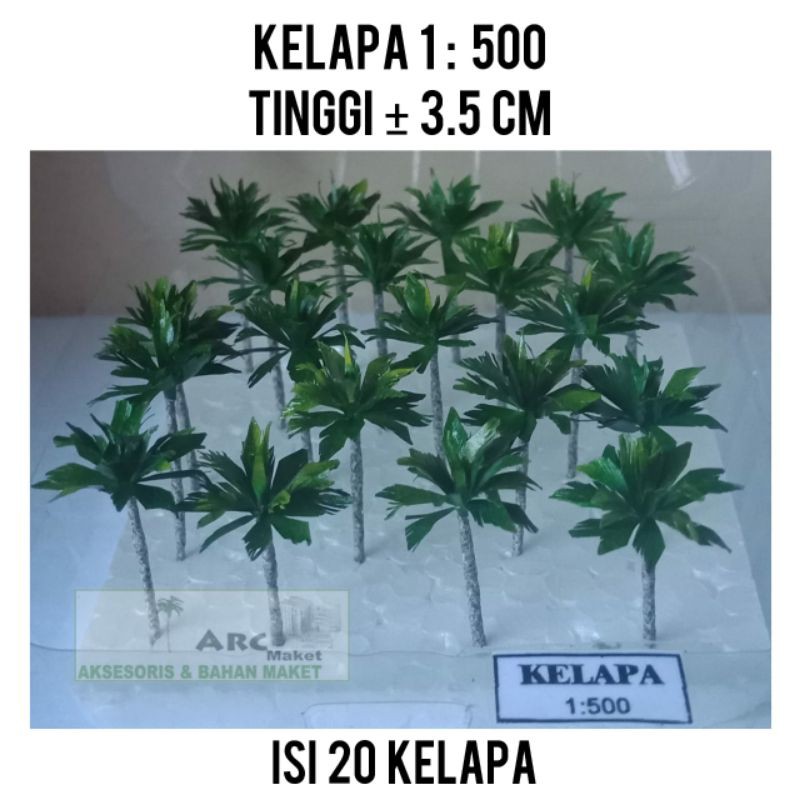 1,500 Scale Coconut Tree Mockup/Miniature For Architecture | Shopee ...