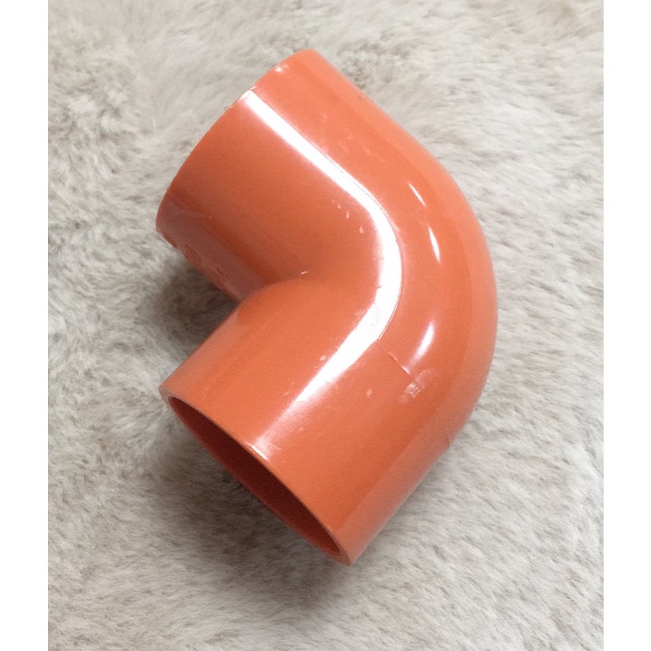 wholesale pvc Electrical Fittings orange elbow 1/2” 3/4” 1” | Shopee ...