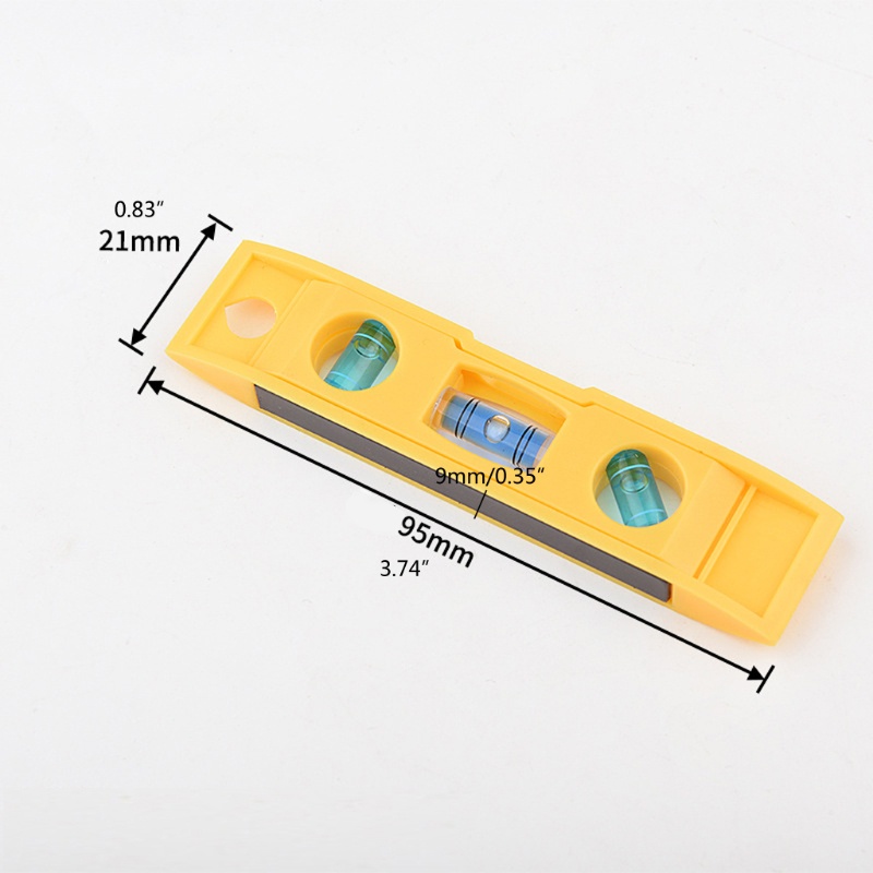 KIPRUN Mini 3 Bubble Level Ruler with Keychain Level Horizontal Ruler 3 ...