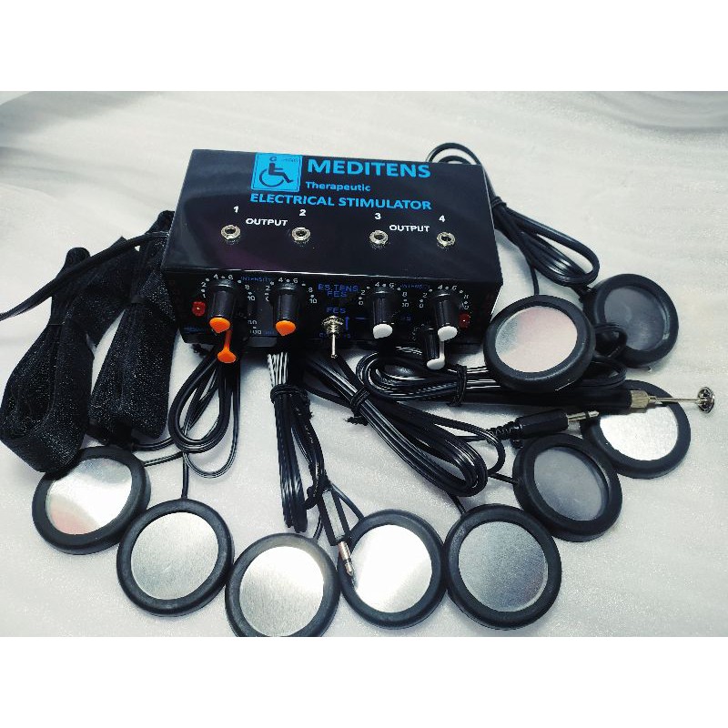 NEW IMPROVED MEDITENS BlackBox TENS FES ES (3 Function/4OUTPUT ...