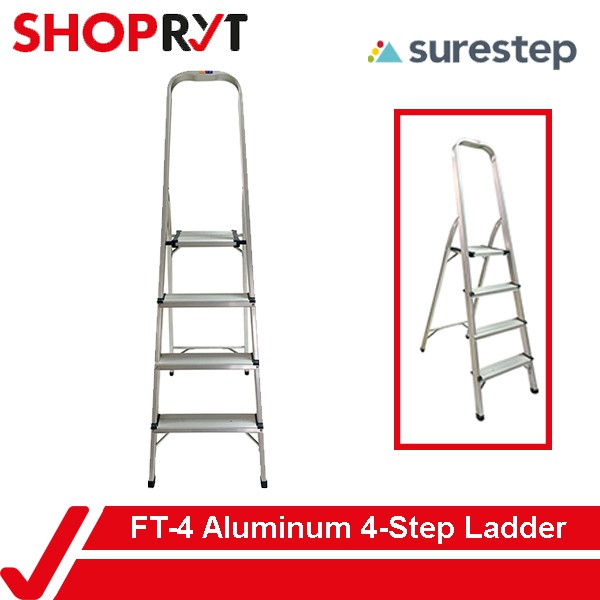 Surestep Aluminum 4-Step Ladder | Shopee Philippines