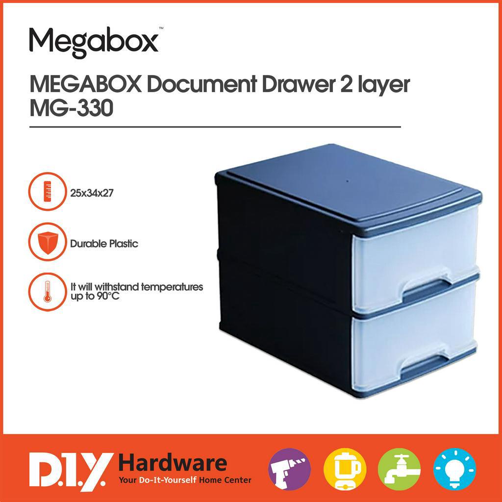 MegaBox Document Drawer 2 layer MG-330 | Shopee Philippines