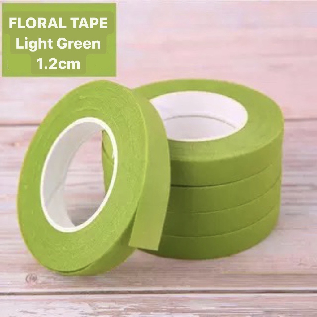 Flower Tape Floral Waterproof Florist Elastic Tape Self Adhesive Green ...