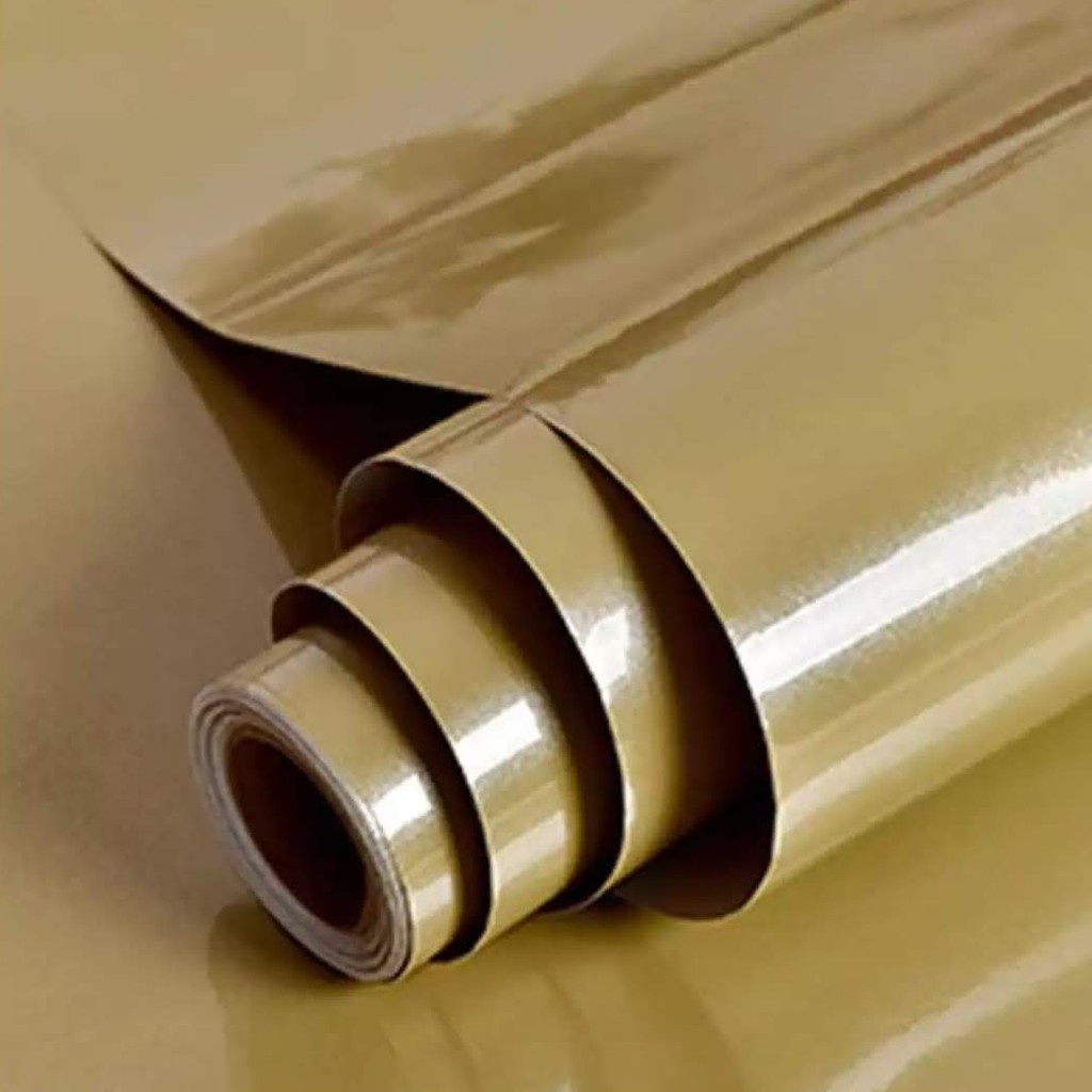 Wallpaper SUPER PREMIUM GLOSS PEARL MOCHA METALLIC SERIES (40CM x 5M ...