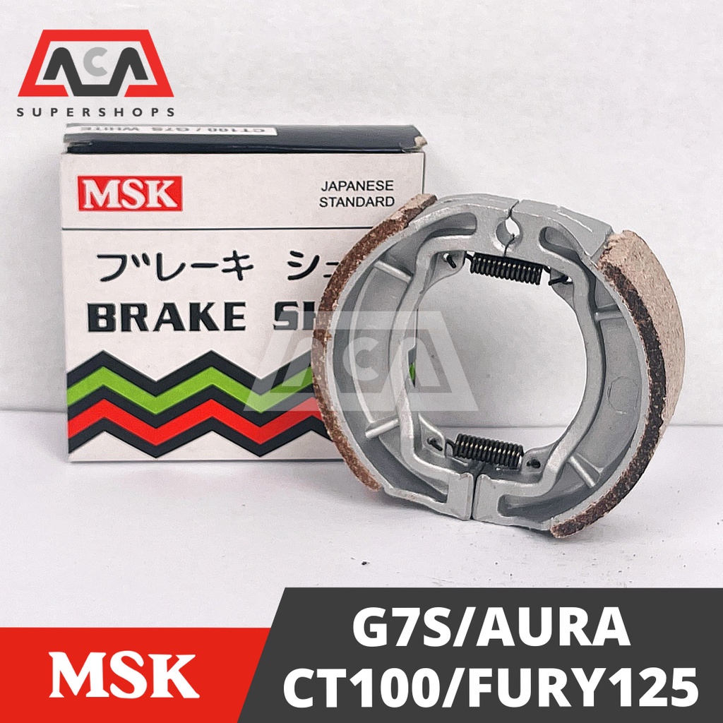 MSK Brake Shoe for BAJAJ CT100/ FURY 125/ G7S | Shopee Philippines