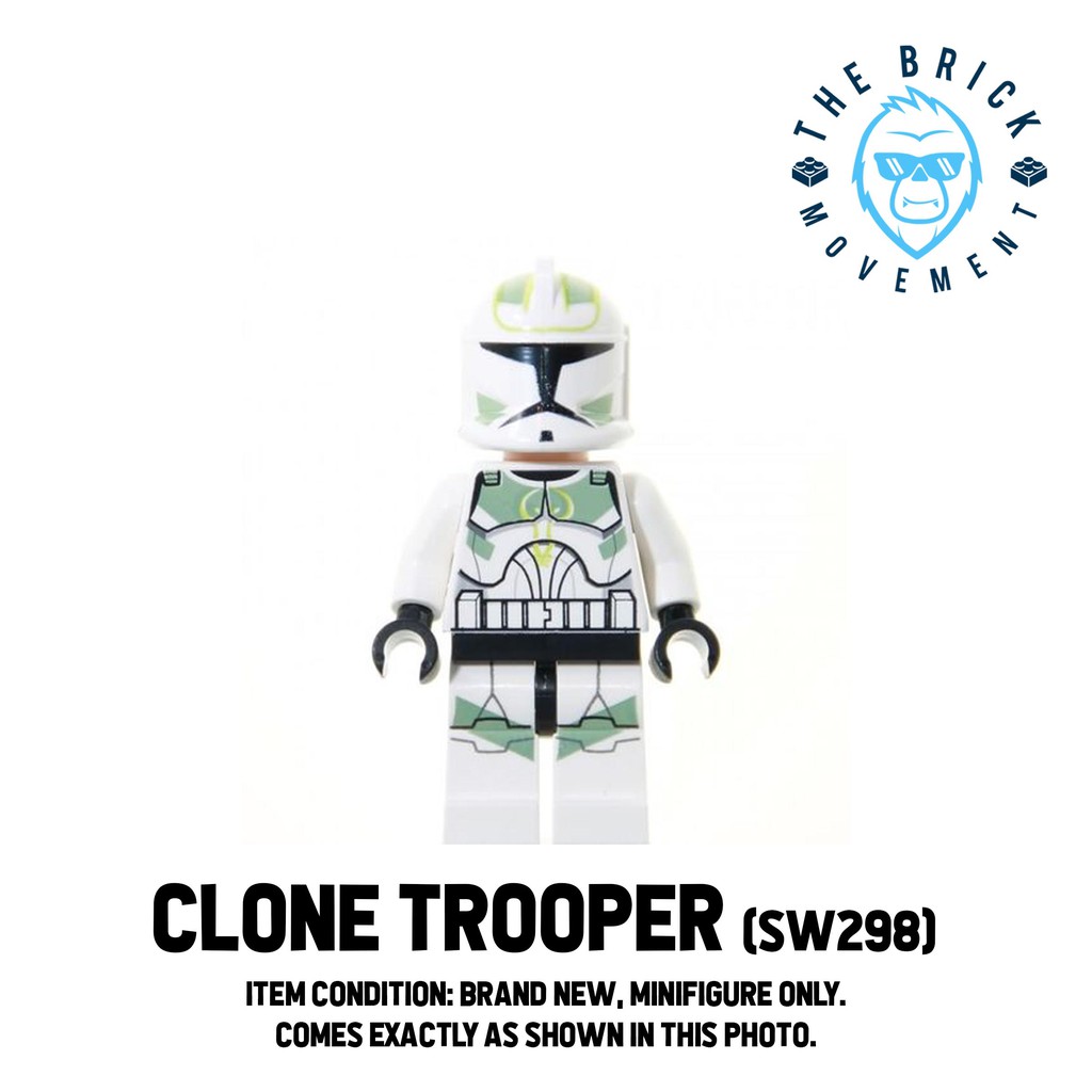 LEGO® STAR WARS Clone Trooper (Sand Green Markings) Minifigure | Shopee ...