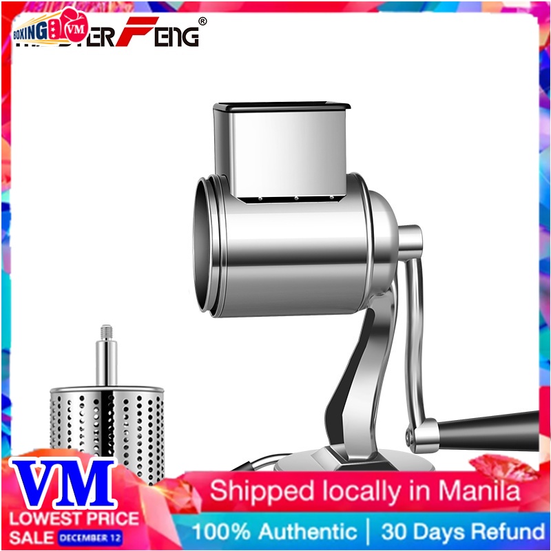 HOTRotary Grater Food Mills Nut Grinder With 5 Drum Blade for Cheese ...