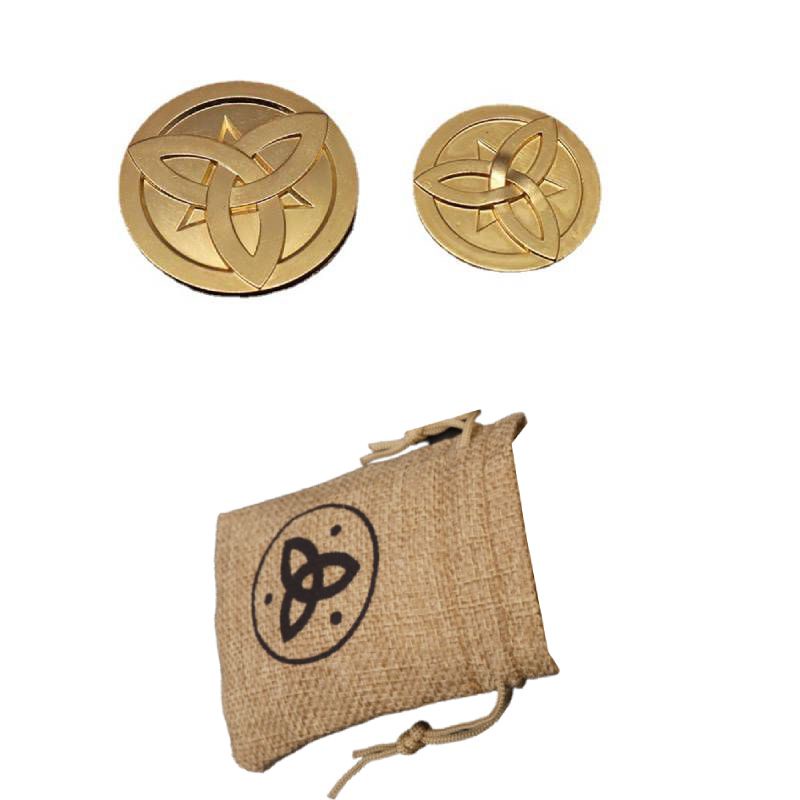Genshin Impact Board Game Currency Props Zinc Alloy Mora Coins Bag ...