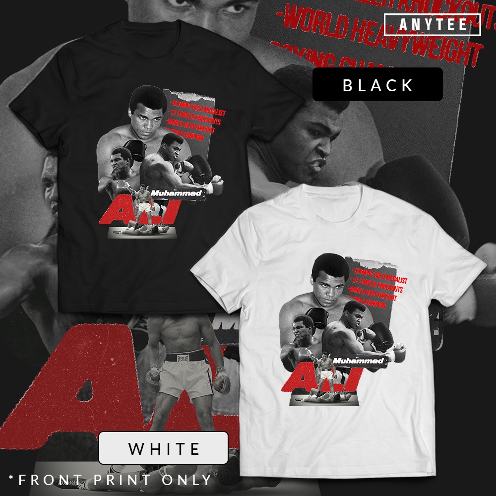 Muhammad Ali Boxing Sports Vintage Bootleg T-Shirt Anytee | Shopee Philippines