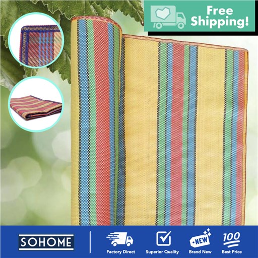 SOHOME Extra Cool Plastic Mat Banig Beach Bed(mattresses) | Shopee ...