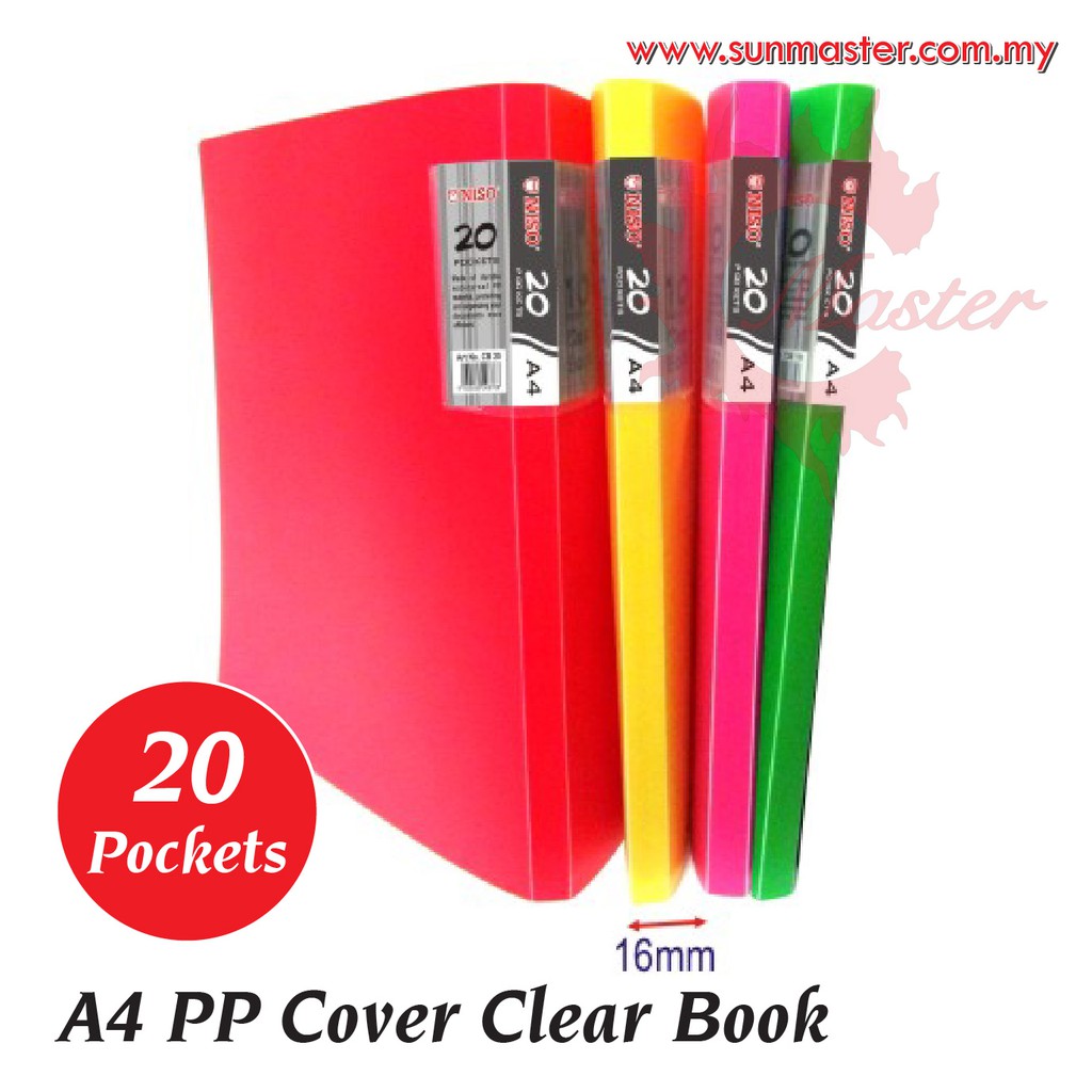 A4 Clear Book - 20 pockets (Non-Refill) | Shopee Philippines