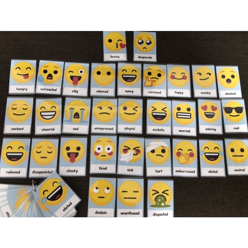 Laminated Emoticons Flashcards | Shopee Philippines