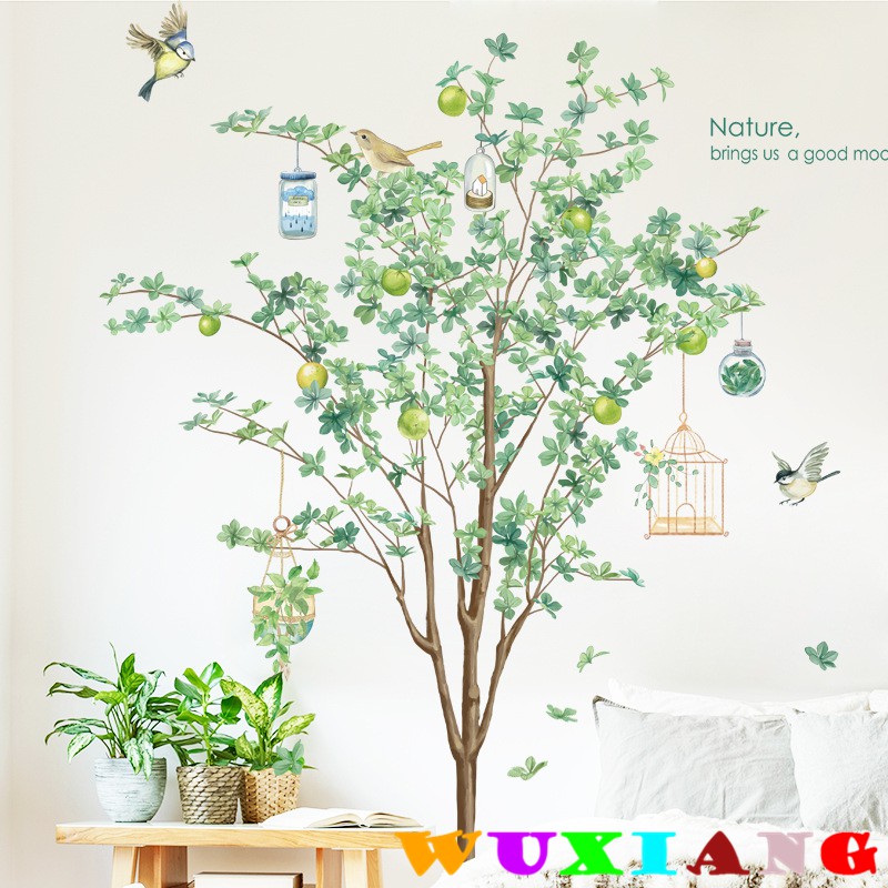 【wuxiang】Nordic style big tree wall decor sticker | Shopee Philippines