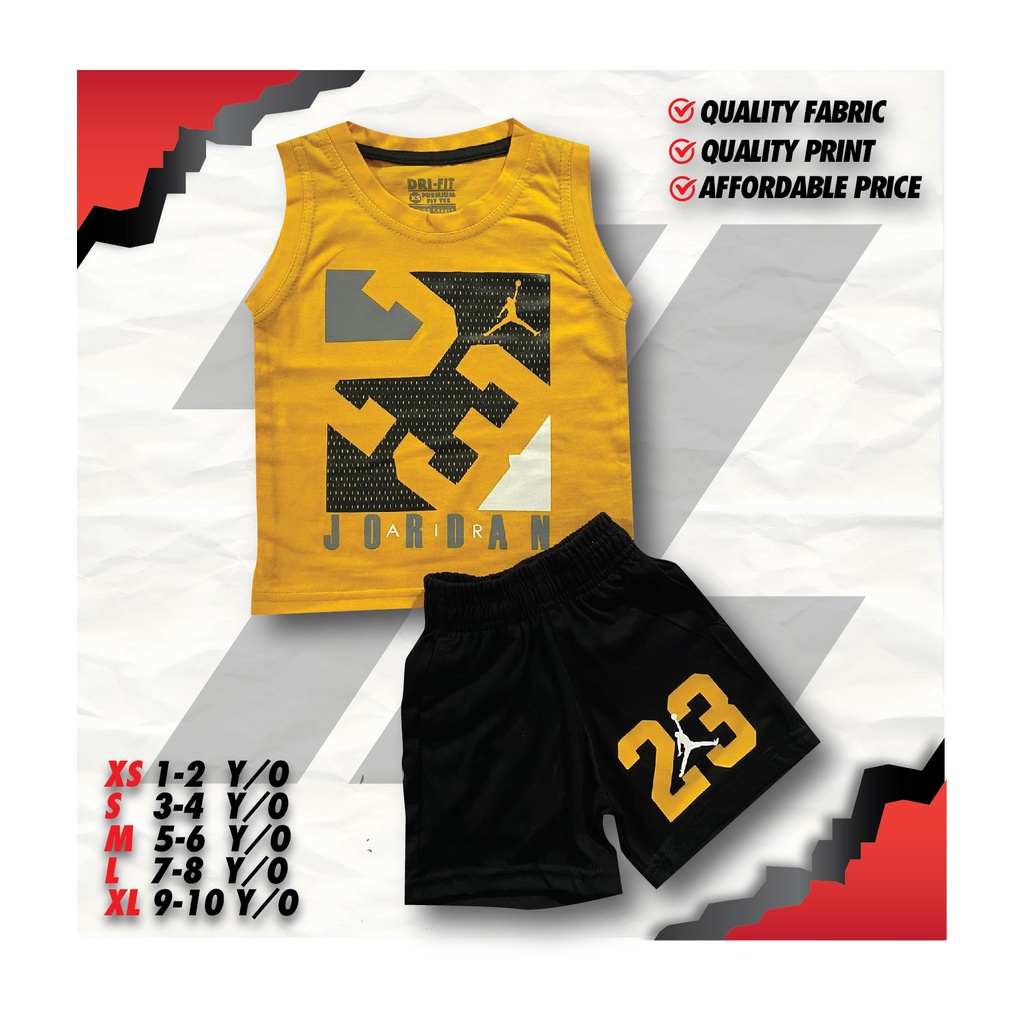 JORDAN KIDS TERNO AGE 1 TO 10 YEARS OLD | Shopee Philippines