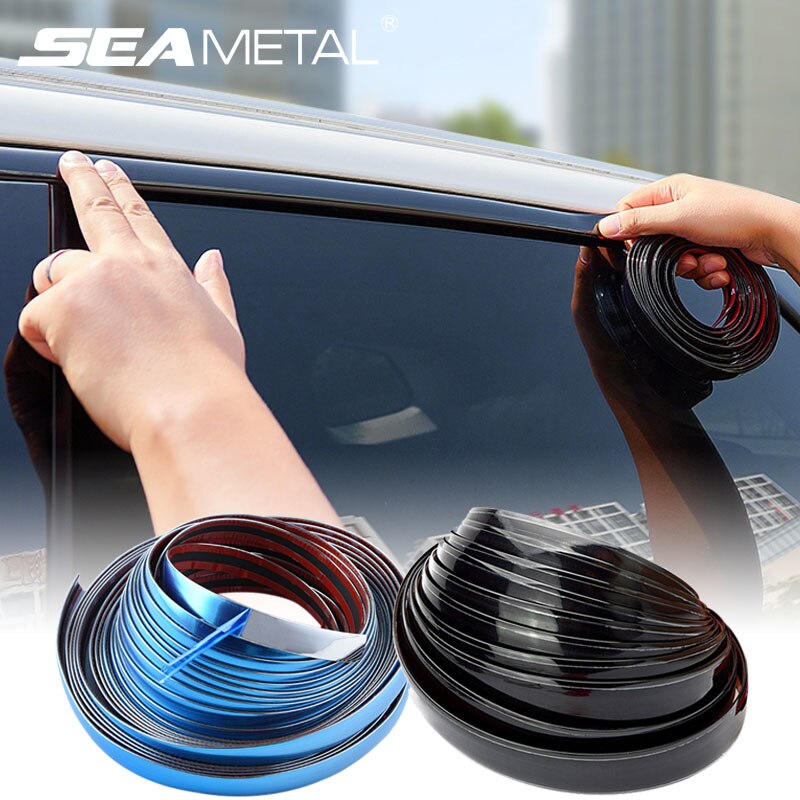 Seametal Car Sticker Window Decorative Strip Chrome Molding Trim Anti ...