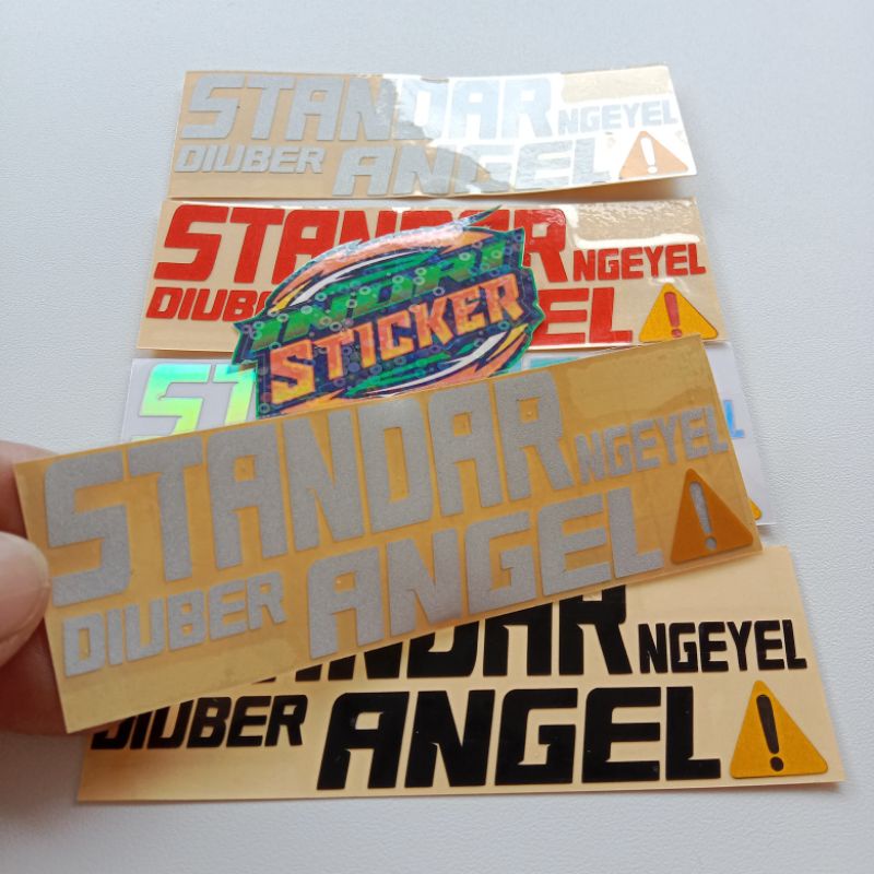 Standard STICKER NGEYEL DIUBER ANGEL CUTTING MOTORCYCLE VIRAL | Shopee ...
