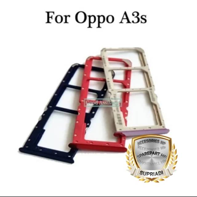 Sim TRAY SIM CARD HOLDER SIM LOCK HOME SIM CARD OPPO A3S OPPO A3 SA 3 ...