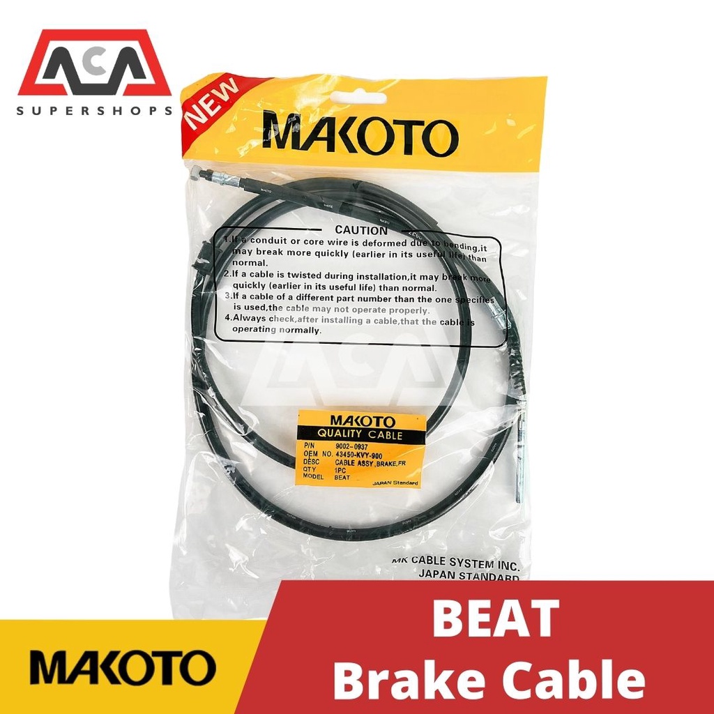 Makoto Brake / Throttle Cable for Honda Beat 110 / BEATFI V2 | Shopee ...