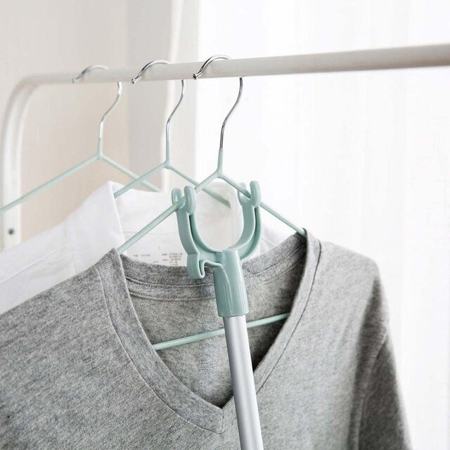 Stainless Steel Adjustable Clothes Fork Rod (Panungkit) | Shopee ...