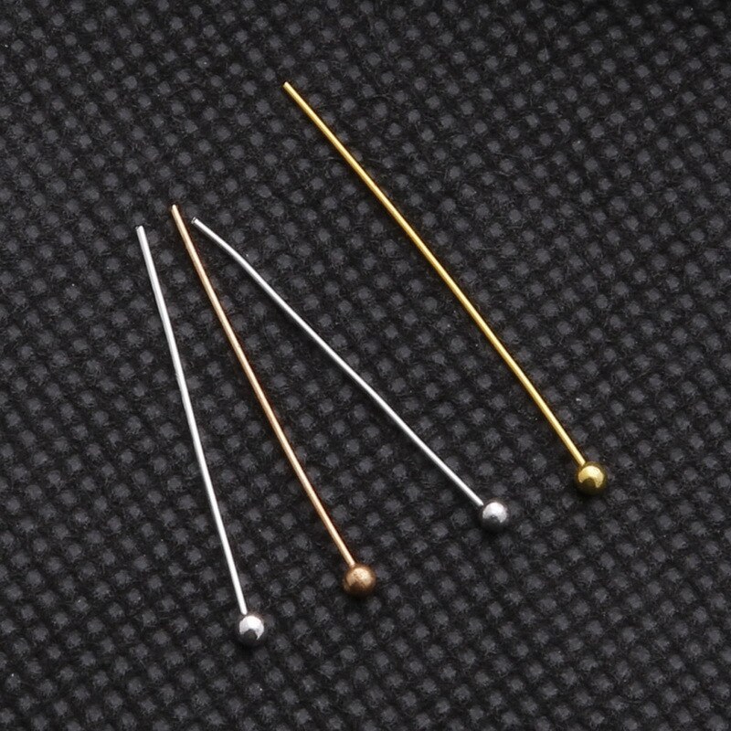 (Size 16/20/25/30mm) Ball Head Pins & Needles For DIY Jewelry Findings ...