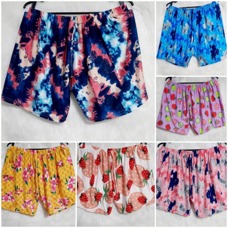Very Stretchable Short Pambahay Plus-Size/XXL/XXXL Floral/ Tie Dye/Fie ...