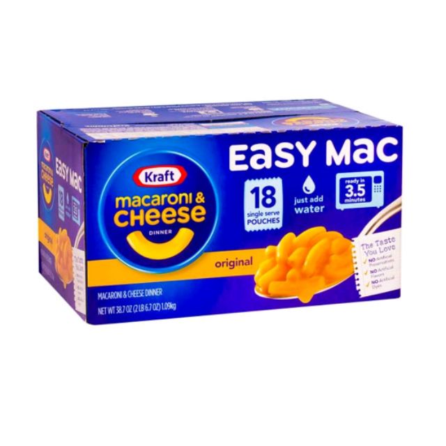 Kraft Easy Mac Original Flavor Macaroni & Cheese Dinner 38.7 oz ...
