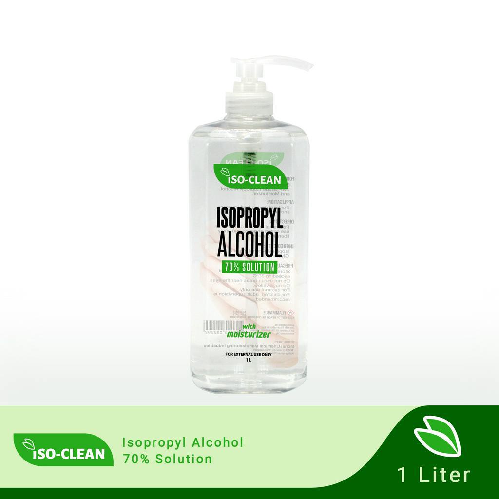ISO-CLEAN - 1 Liter Isopropyl Alcohol Solution with moisturizer ...
