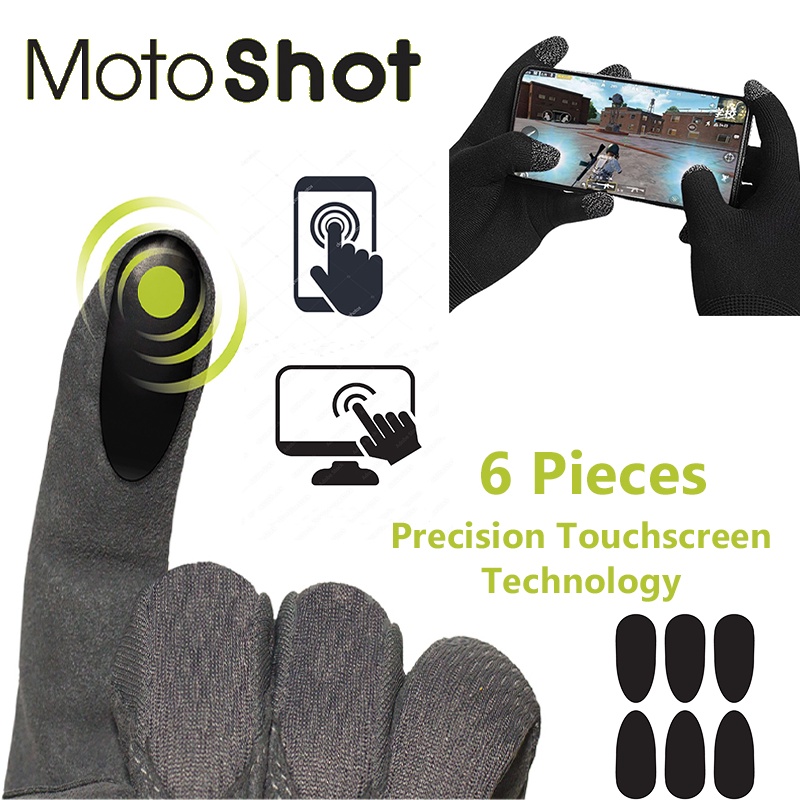 Motoshot Touch Screen Stickers for Gloves Use for touch Screen When ...