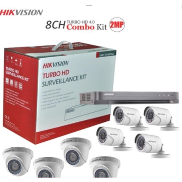 Hikvision 8 Channel 1080P 2MP Turbo HD Indoor/Outdoor Weatherproof ...