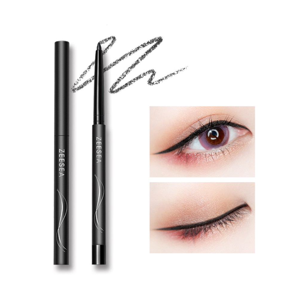 ZEESEA Eyeliner Waterproof 24 Hours Gel Eyeliner Pencil Long Lasting No-smudge Silky Eyes Makeup ...