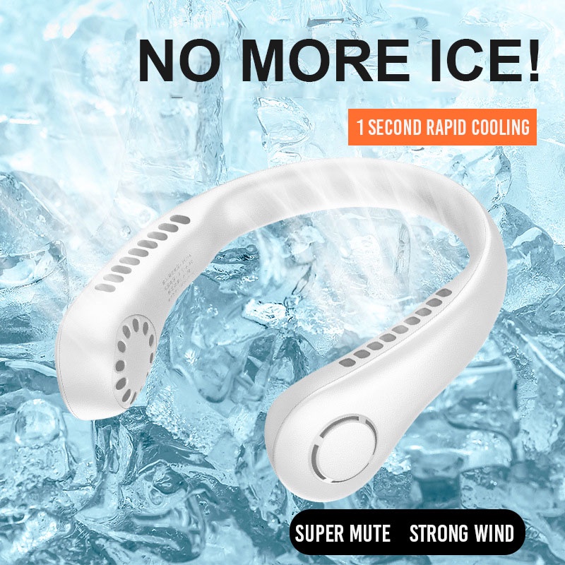Hanging Neck Fan Bladeless Fan Usb Rechargeable Mini Portable Neck Fan ...