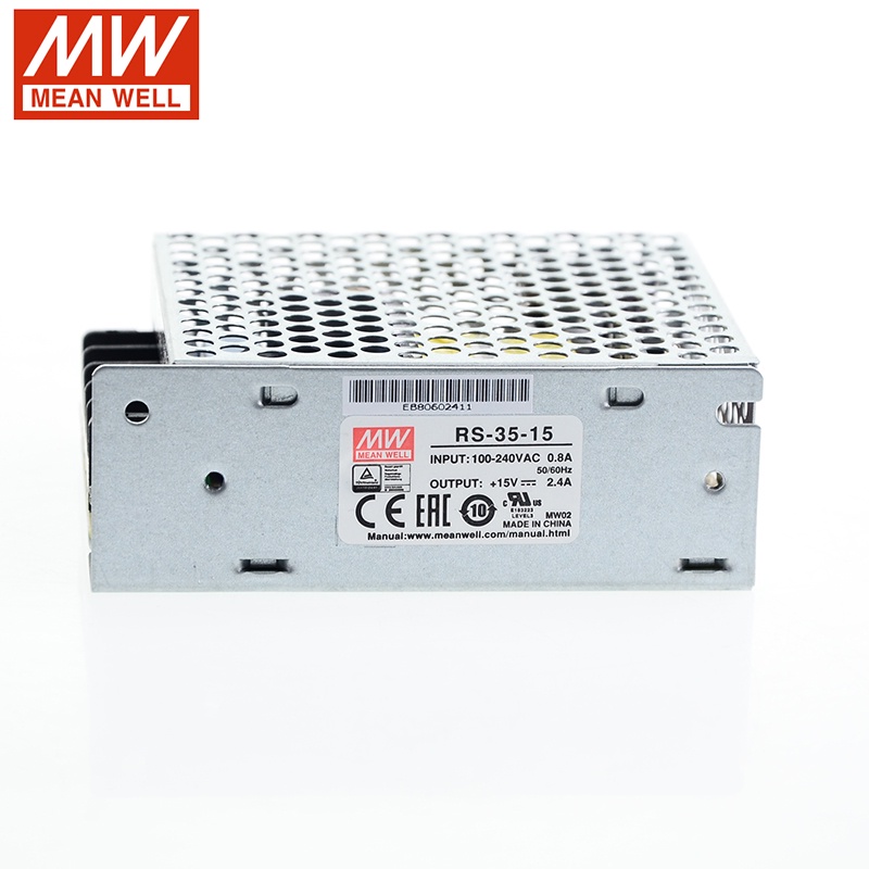 MEAN WELL RS-35-15 36W 15V Switching Power Supply 110V220V AC To 15V DC 2.4A Power Unit 5G ...