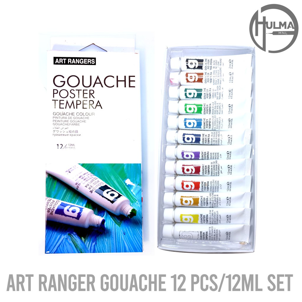 Art Rangers Gouache Paint set 12ml (12colors) | Shopee Philippines
