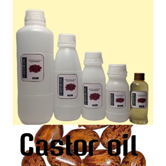 Castor oil 1Liter 500ml and 250ml cold-pressed | Shopee Philippines